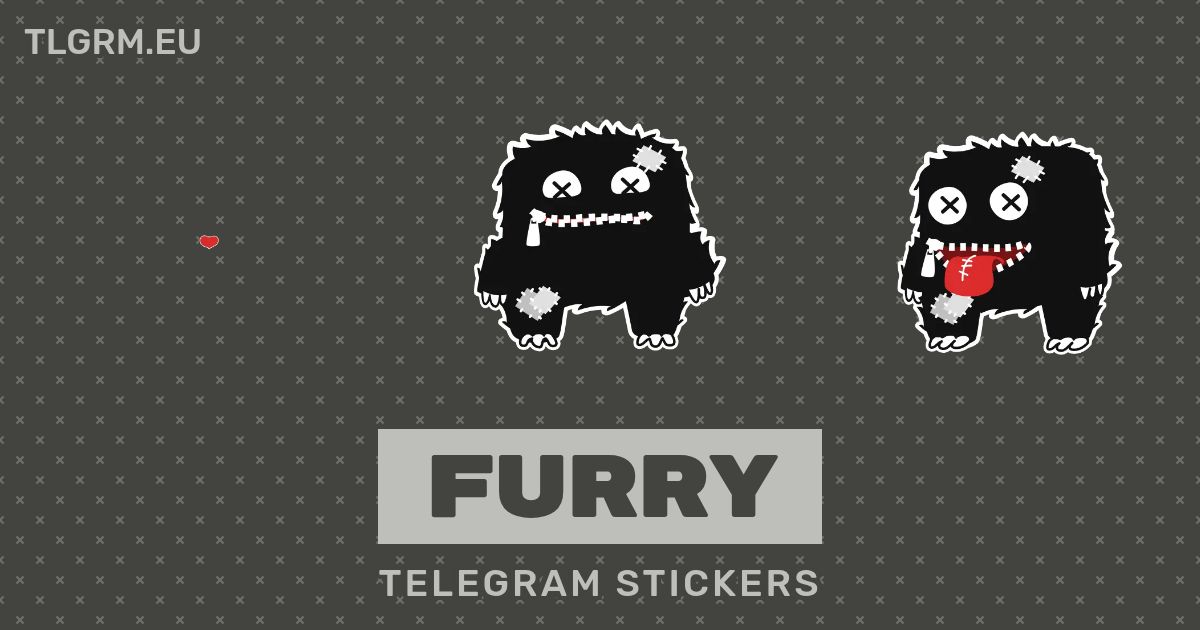 “Furry” animated sticker set for Telegram