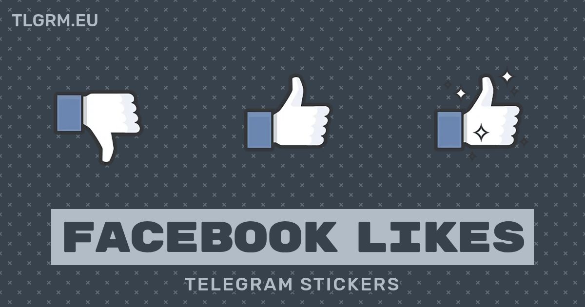“Facebook Likes” stickers set for Telegram
