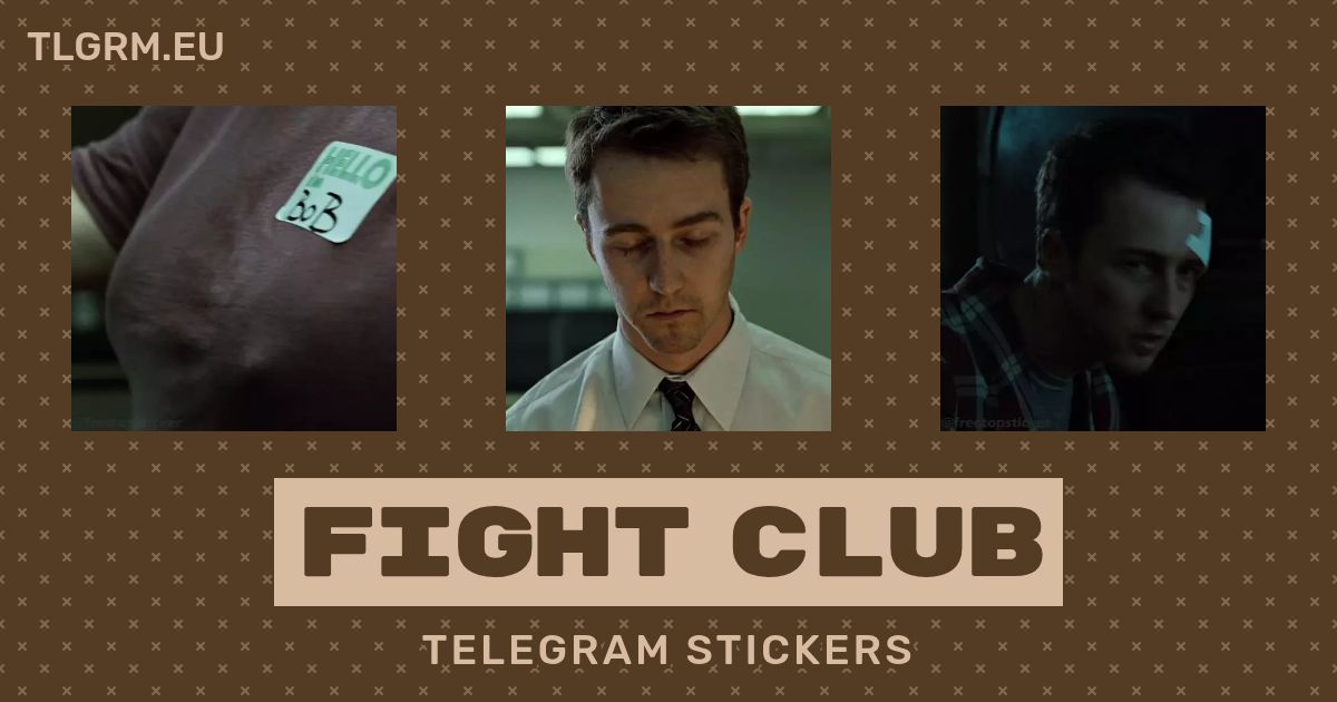 “Fight Club” animated sticker set for Telegram