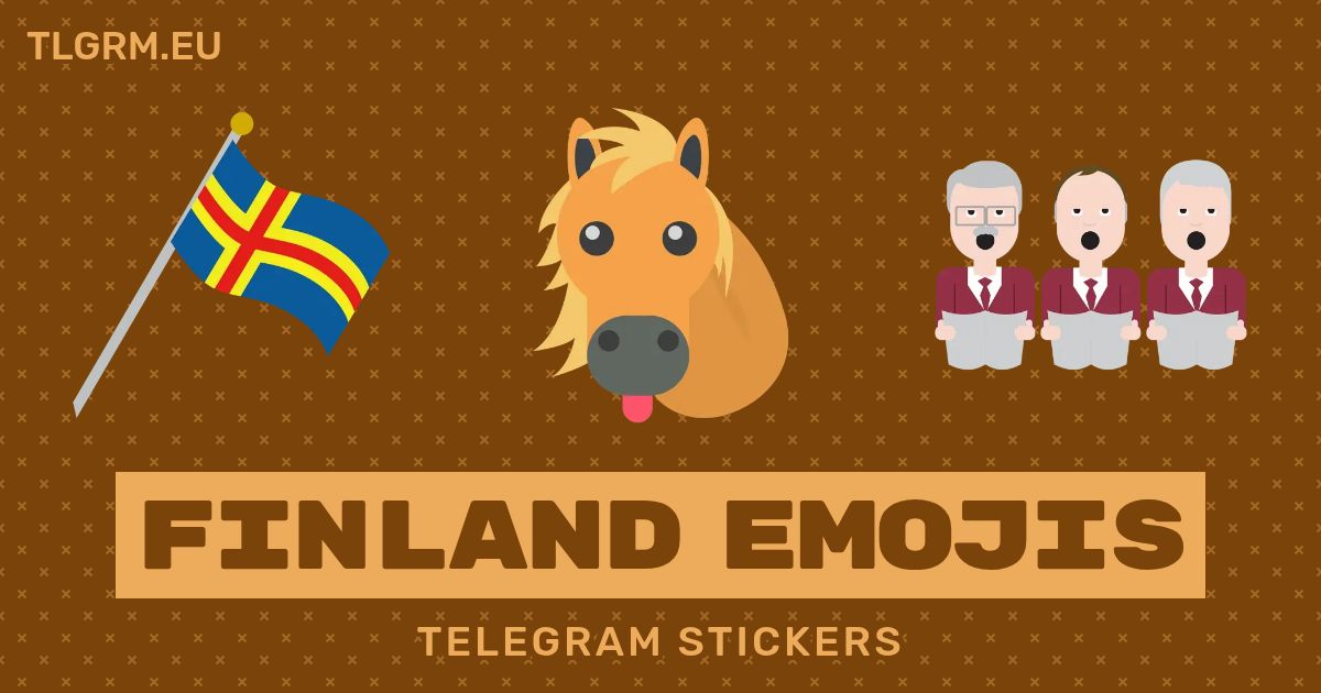 “Finland emojis” stickers set for Telegram