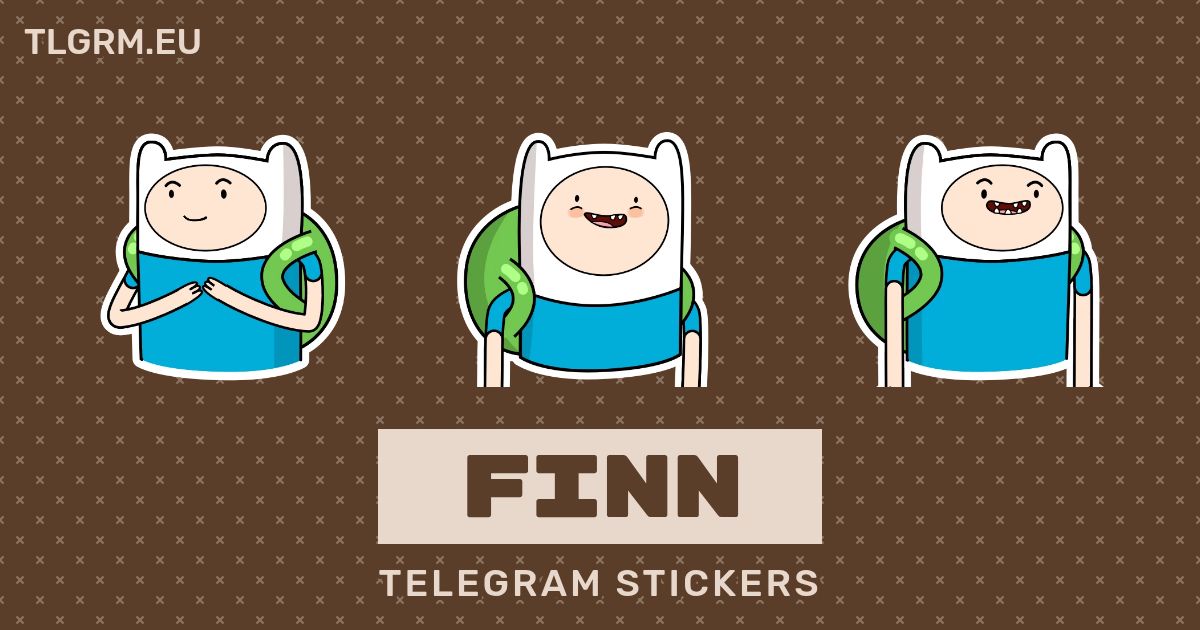 “Finn” animated sticker set for Telegram