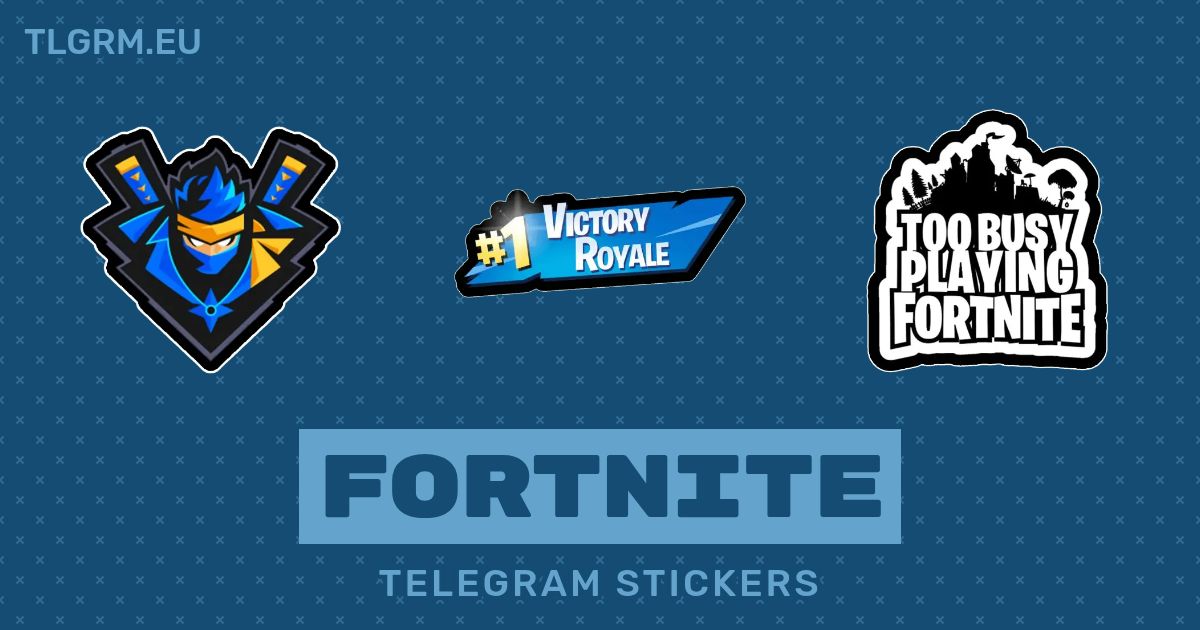 “Fortnite” stickers set for Telegram