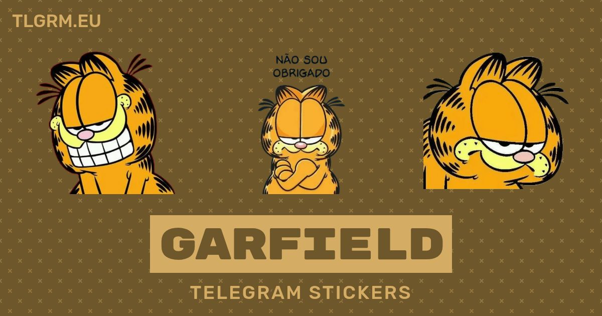 “Garfield” stickers set for Telegram