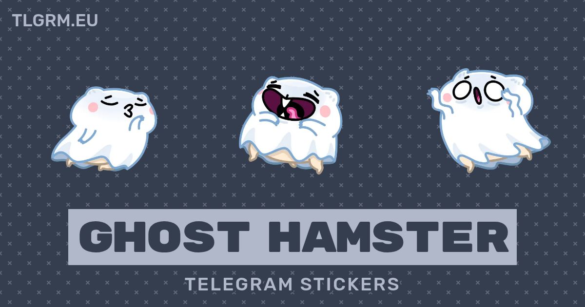 “Ghost Hamster” animated sticker set for Telegram