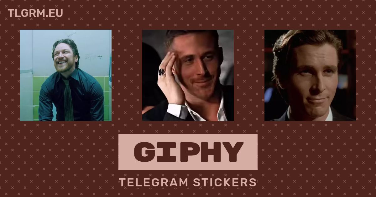 “Giphy” animated sticker set for Telegram