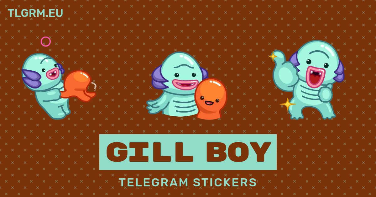 “Gill Boy” animated sticker set for Telegram