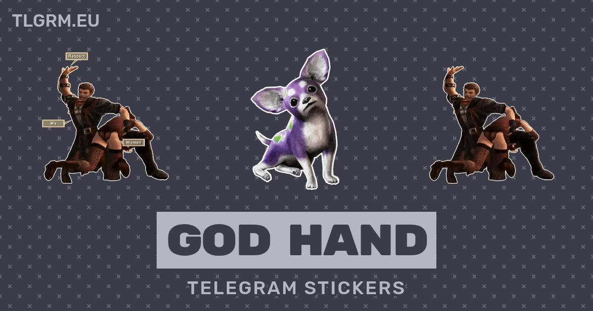 “God Hand” stickers set for Telegram