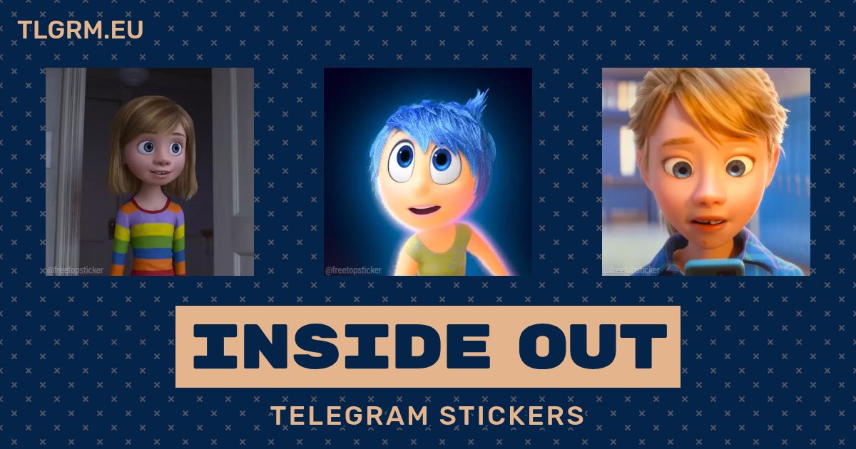 “Inside Out” animated sticker set for Telegram