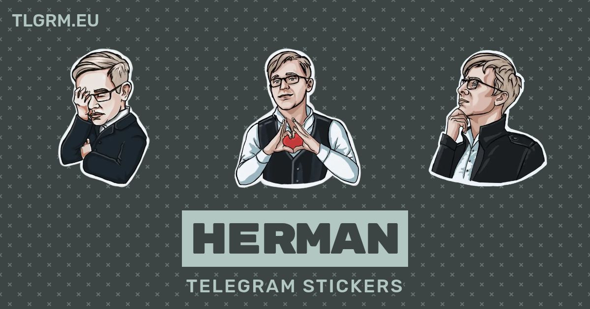 “Herman” stickers set for Telegram