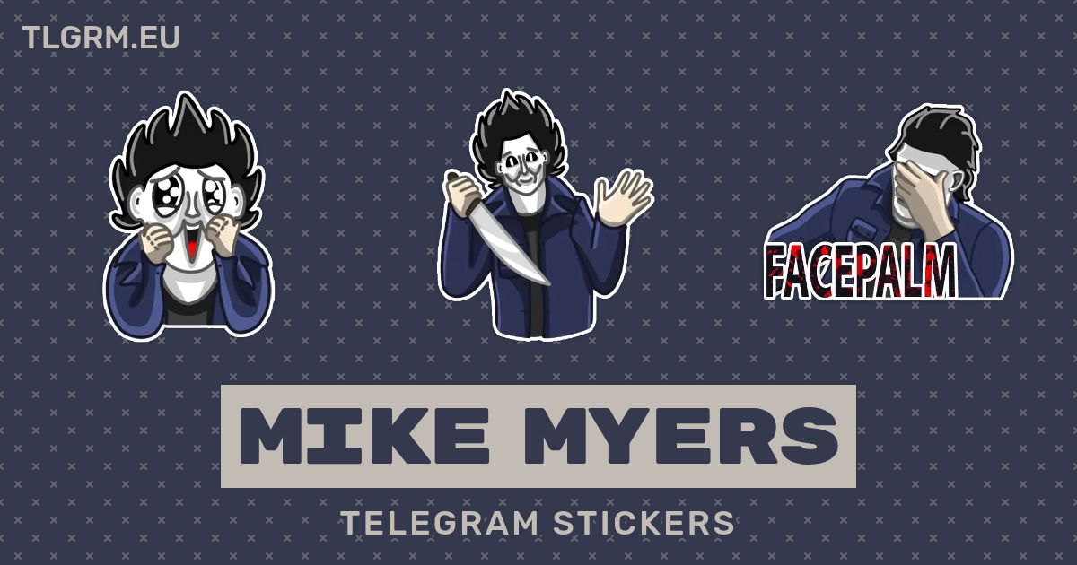 “Mike Myers” stickers set for Telegram