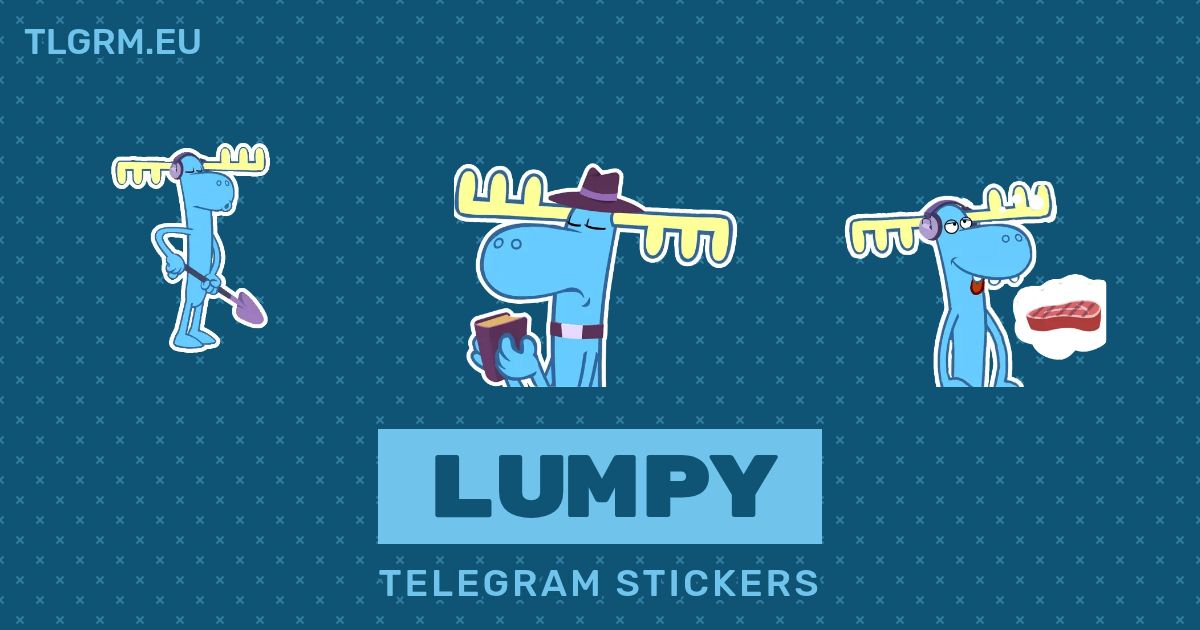 “Lumpy” stickers set for Telegram