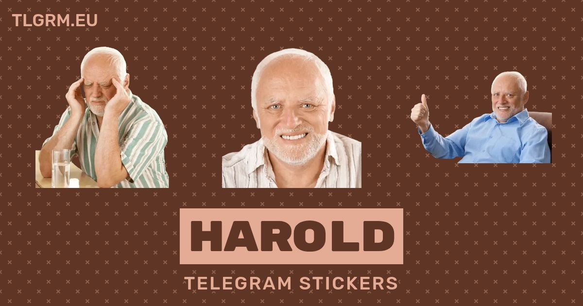 “Harold” stickers set for Telegram