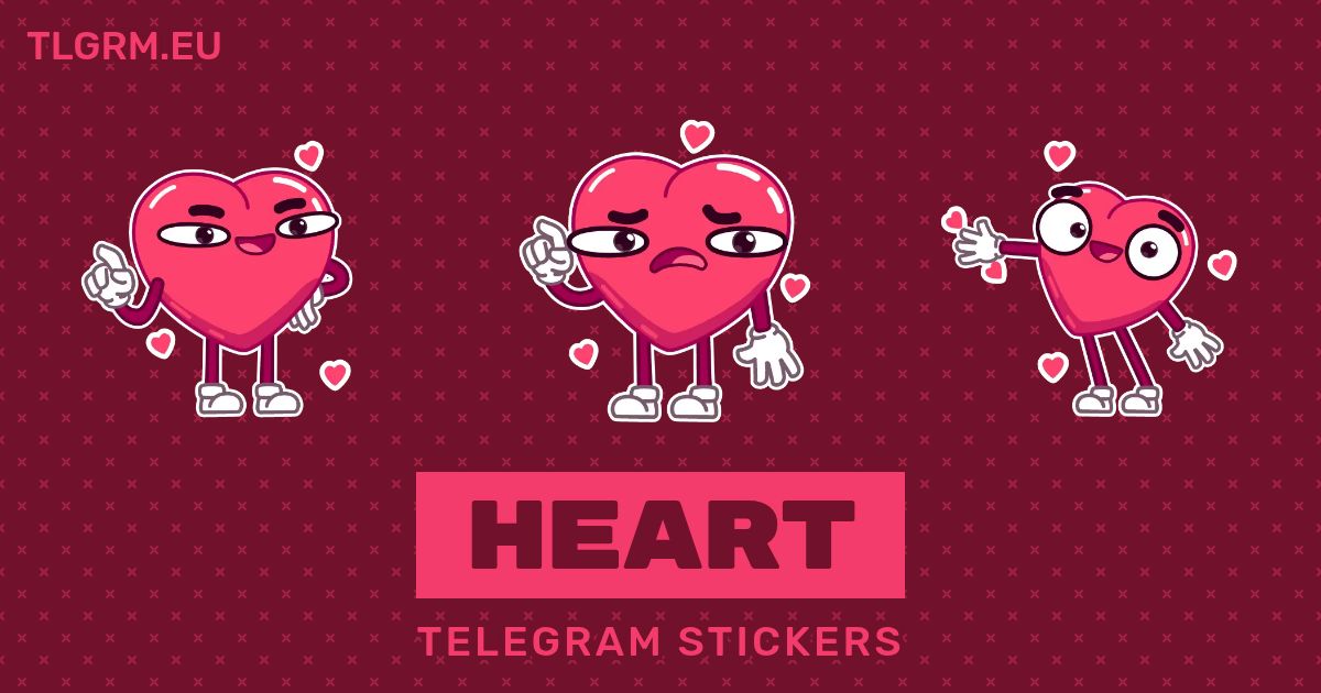 “Heart” animated sticker set for Telegram
