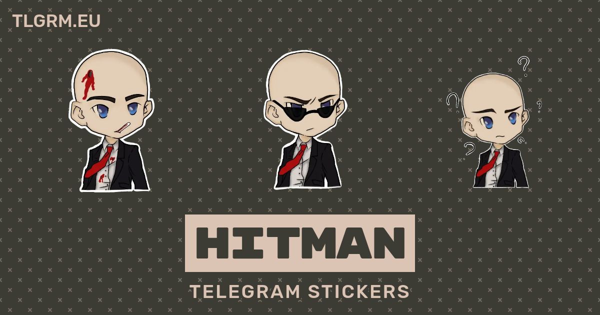 “Hitman” stickers set for Telegram