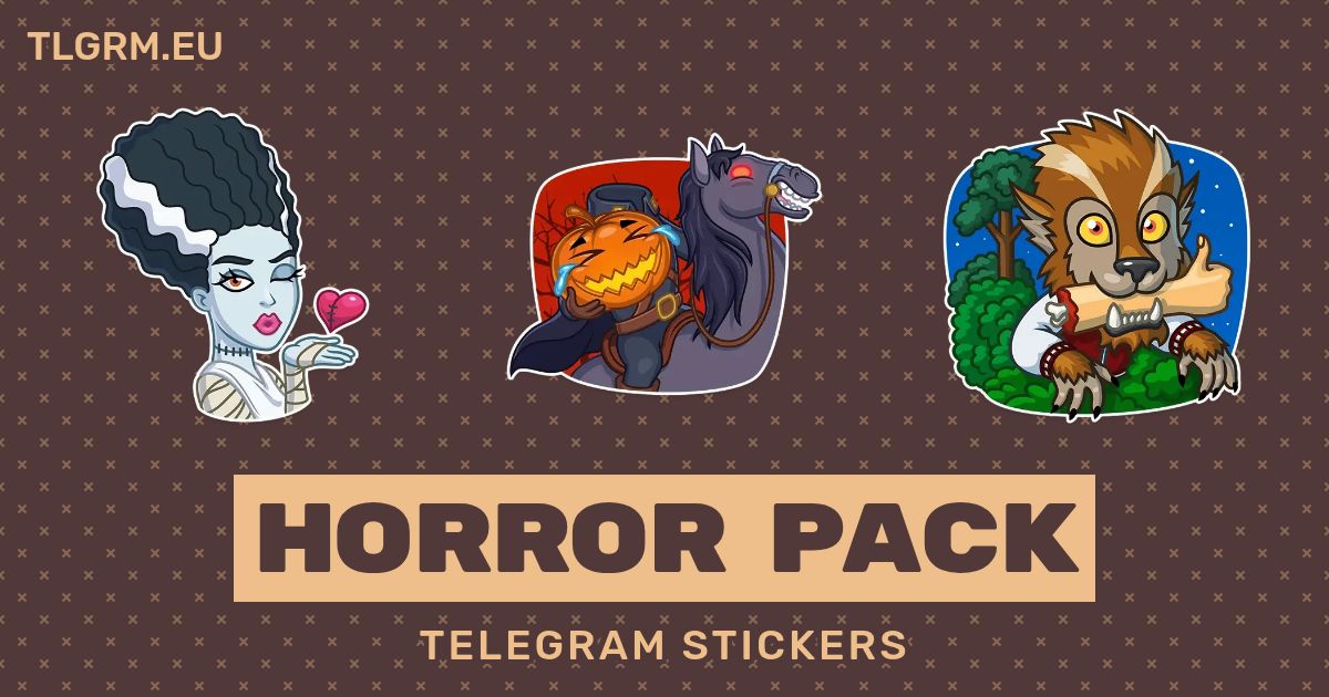 “Horror Pack” stickers set for Telegram