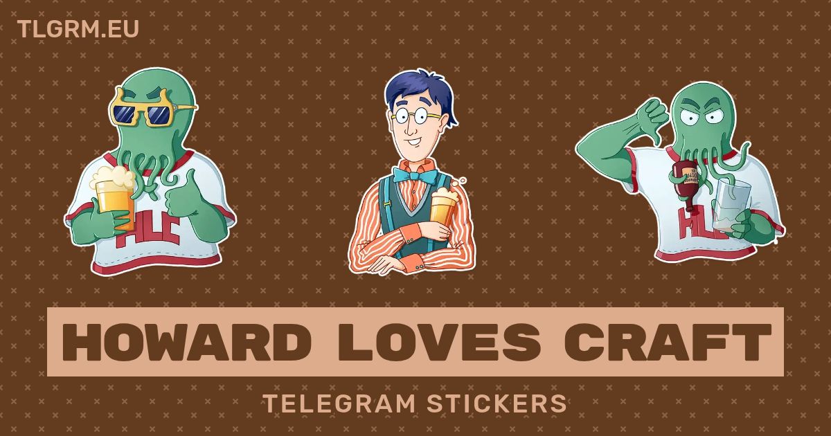 “Howard Loves Craft” stickers set for Telegram