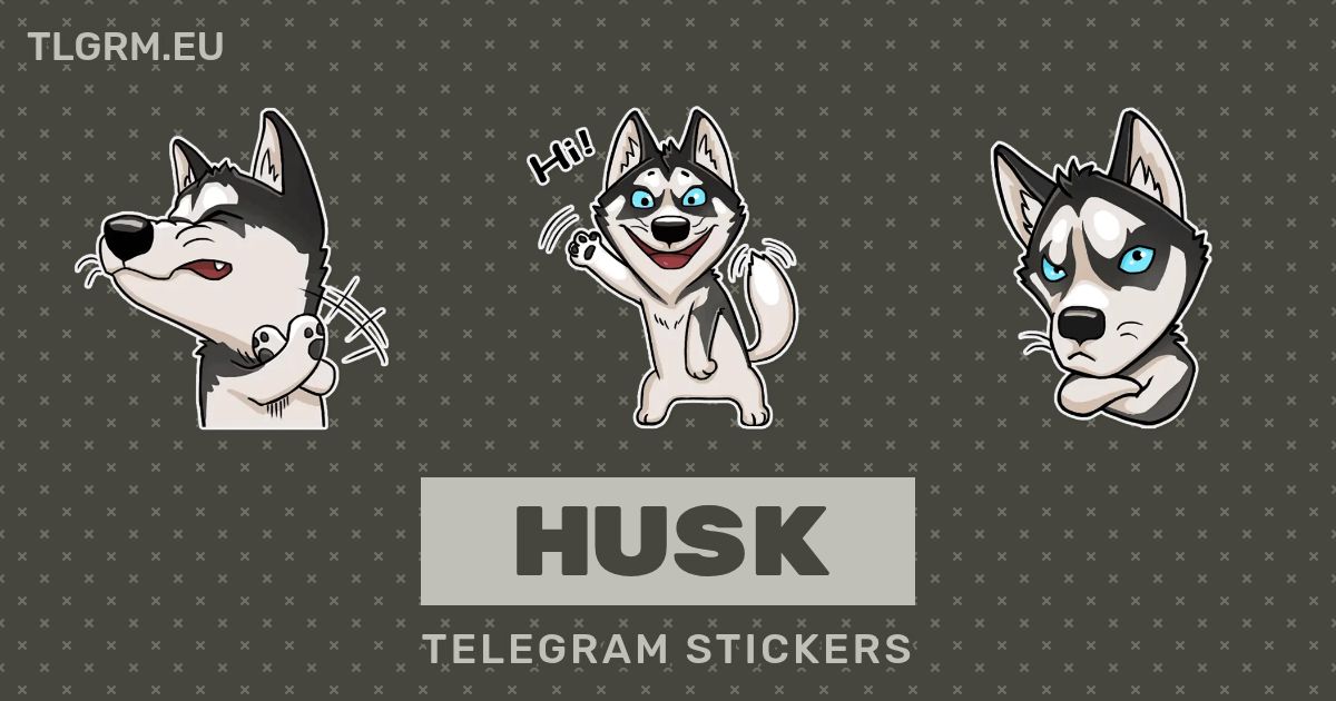 “Husk” stickers set for Telegram