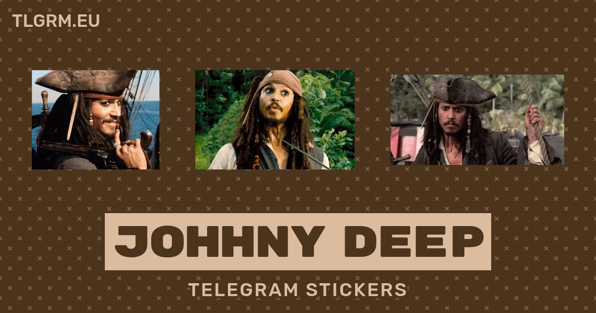 “Johhny Deep” stickers set for Telegram