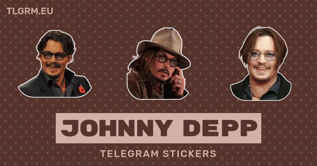 “Johnny Depp” stickers set for Telegram