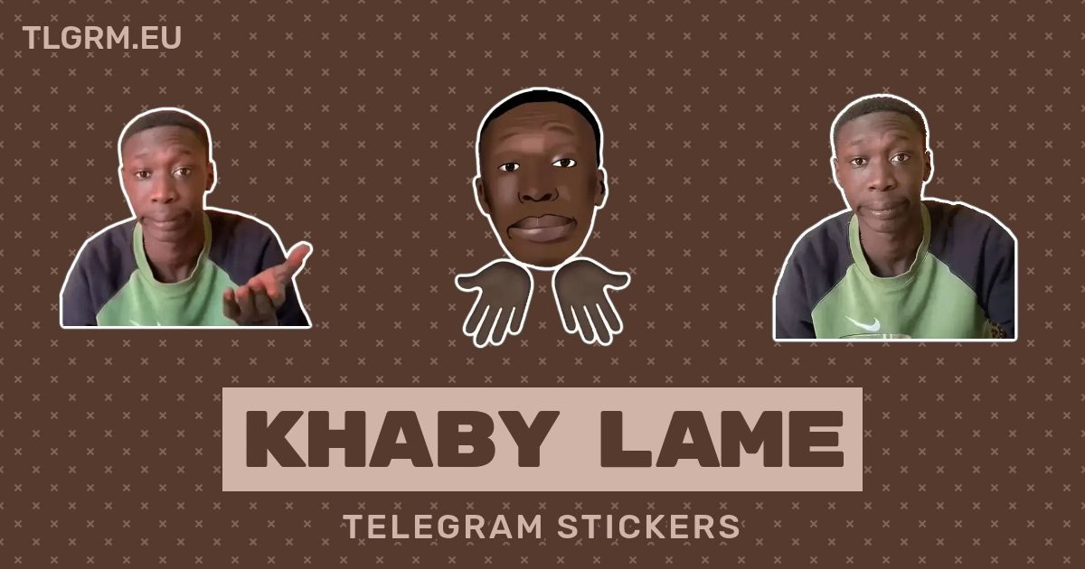 “Khaby Lame” stickers set for Telegram