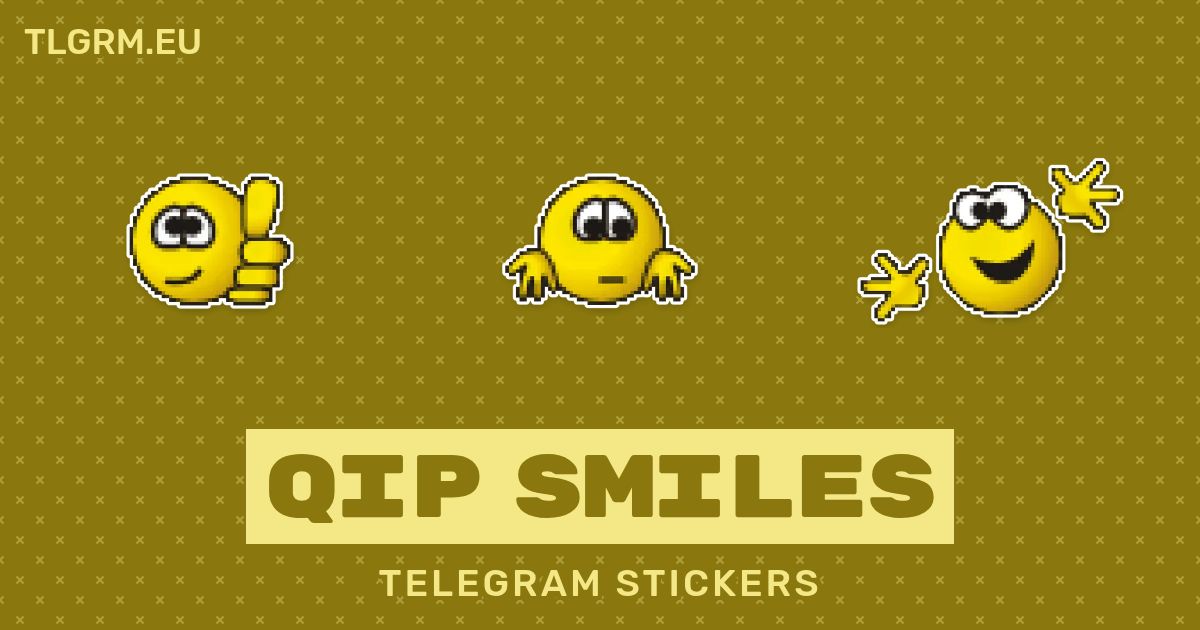 “QIP smiles” stickers set for Telegram