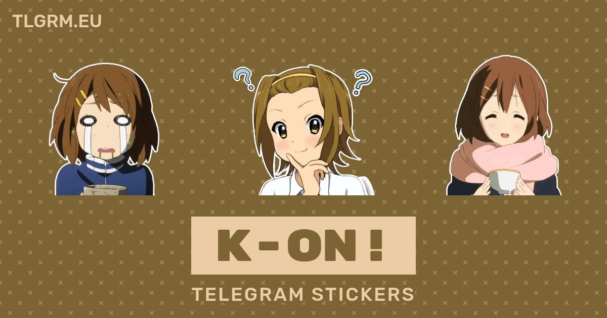 “K-On!” stickers set for Telegram