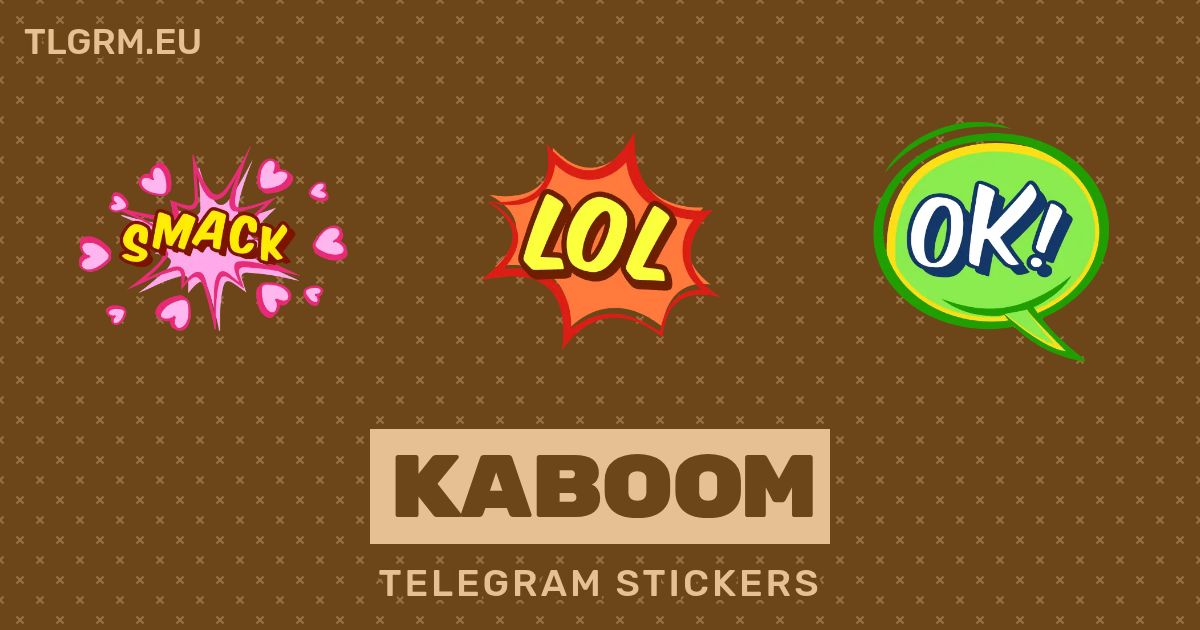 “KaBoom” animated sticker set for Telegram