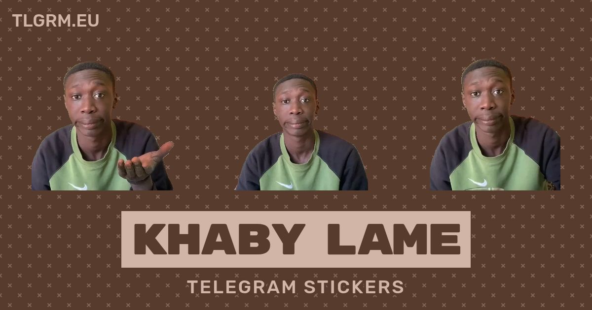 “Khaby Lame” stickers set for Telegram