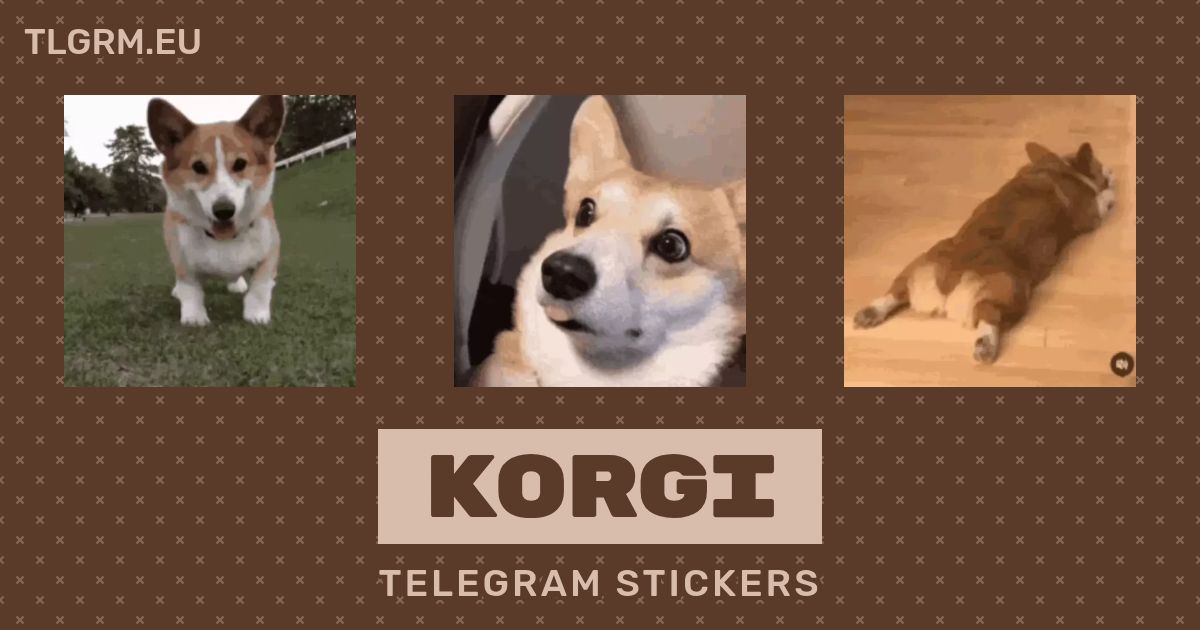 “Korgi” animated sticker set for Telegram