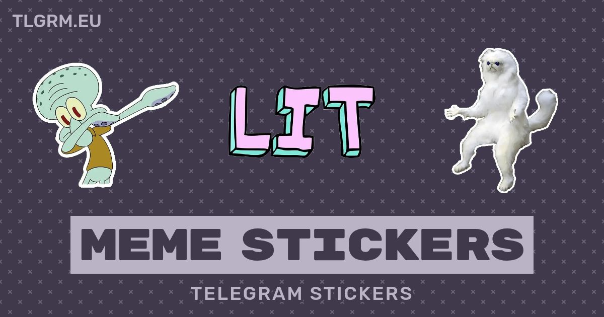 “Meme stickers” stickers set for Telegram