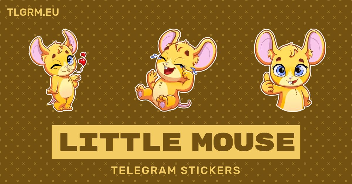 “Little Mouse” stickers set for Telegram