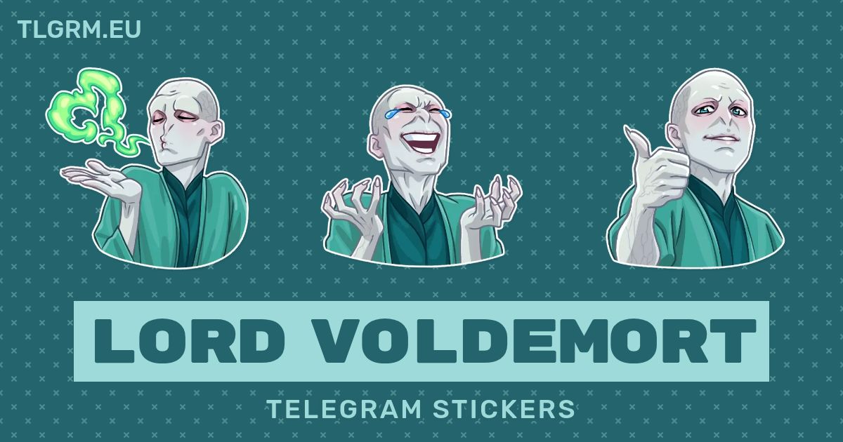 “Lord Voldemort” stickers set for Telegram