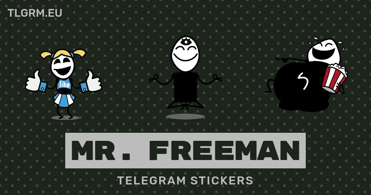 “Mr. Freeman” animated sticker set for Telegram