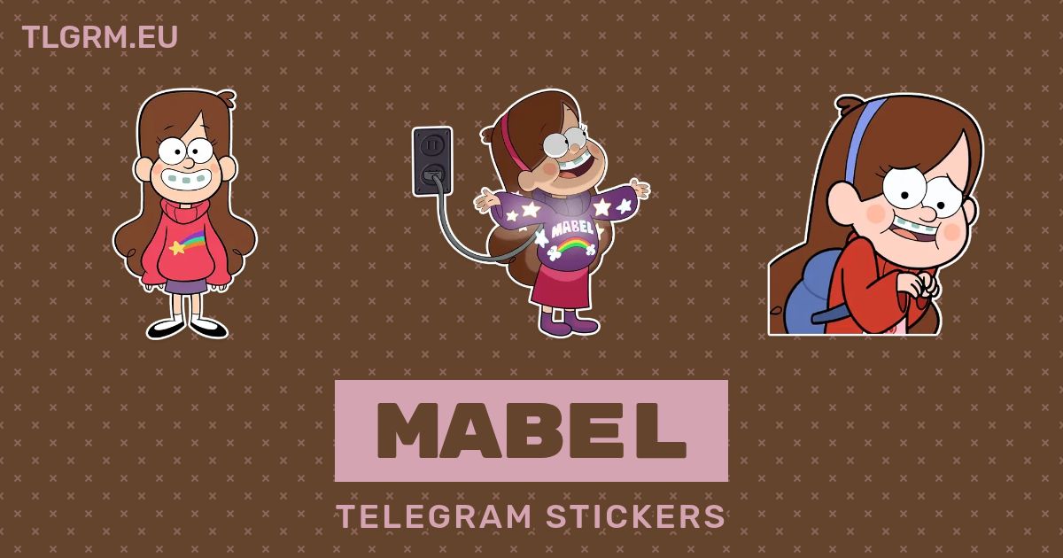 “Mabel” stickers set for Telegram