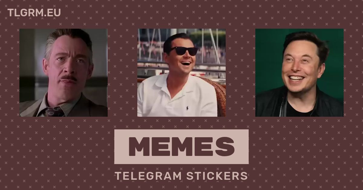 “Memes” animated sticker set for Telegram
