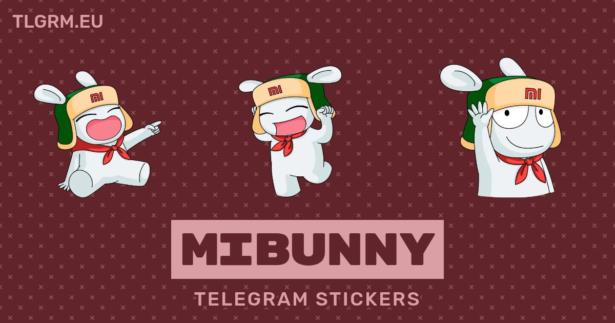 “MiBunny” animated sticker set for Telegram