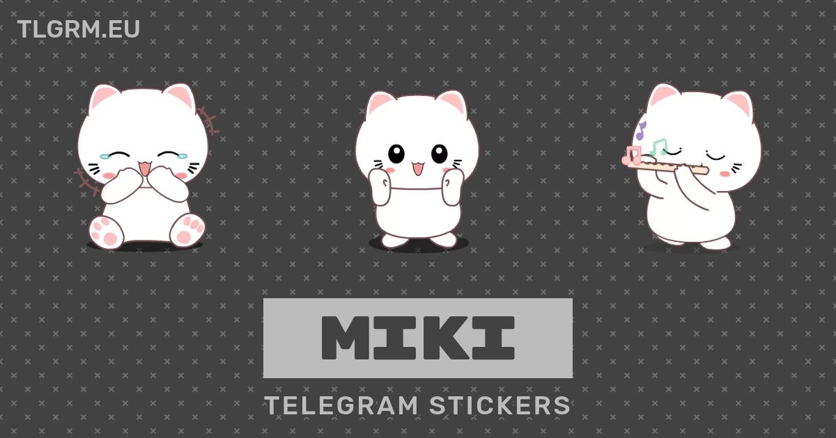 “Miki” animated sticker set for Telegram