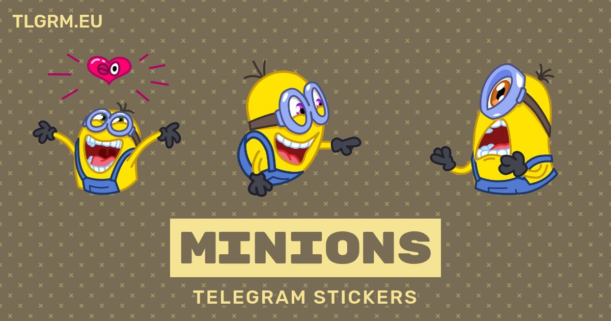 “Minions” animated sticker set for Telegram