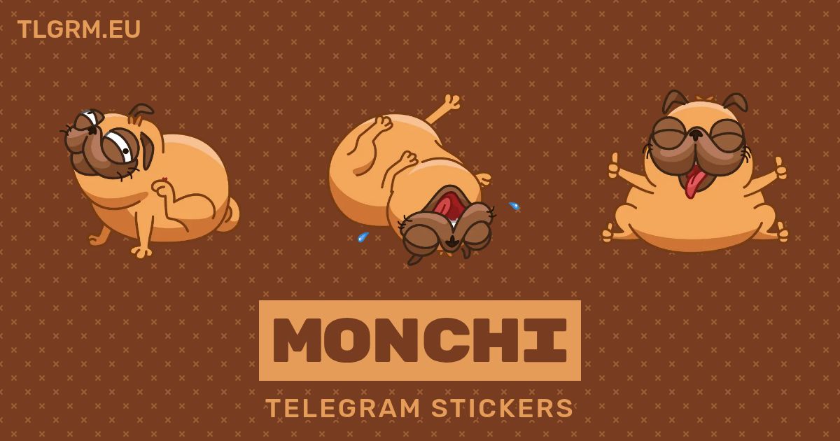 “Monchi” animated sticker set for Telegram