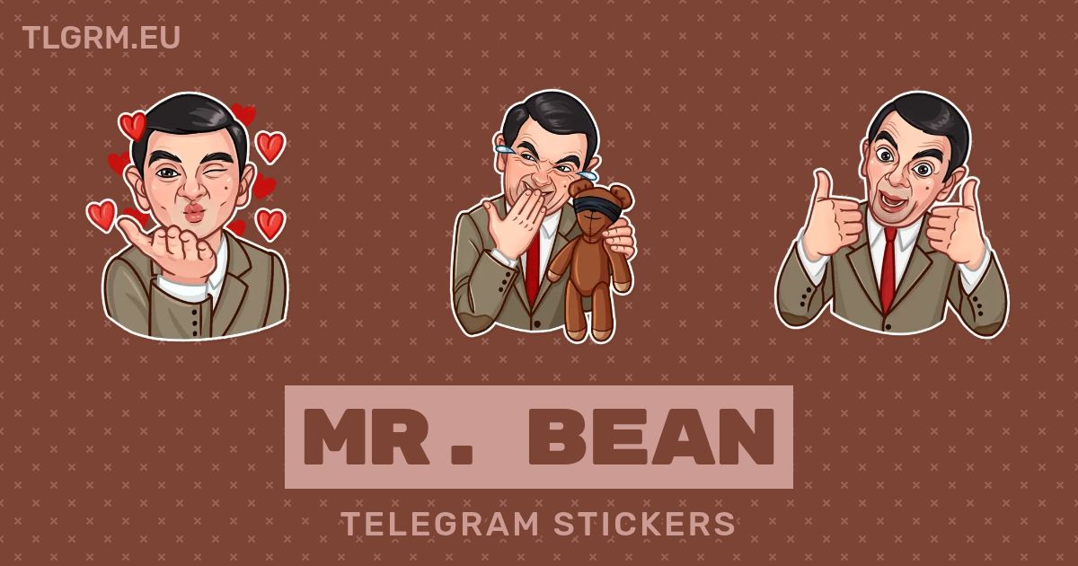 “Mr. Bean” stickers set for Telegram