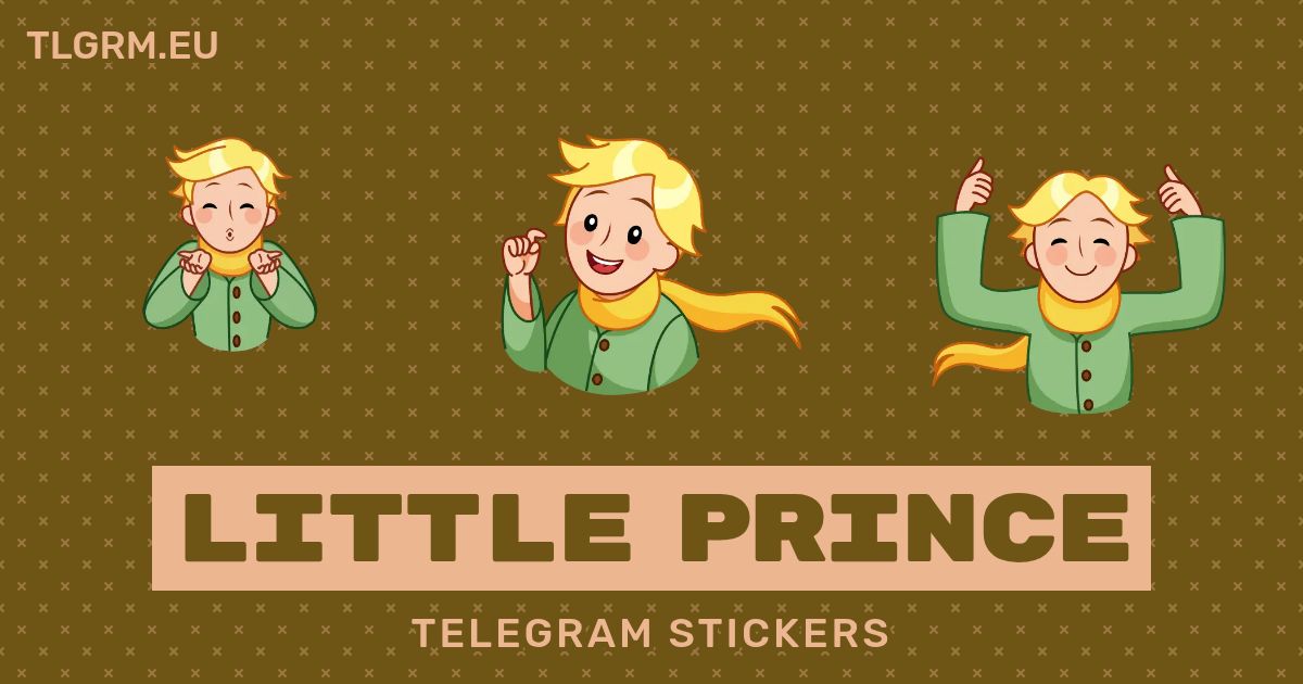 “Little Prince” animated sticker set for Telegram