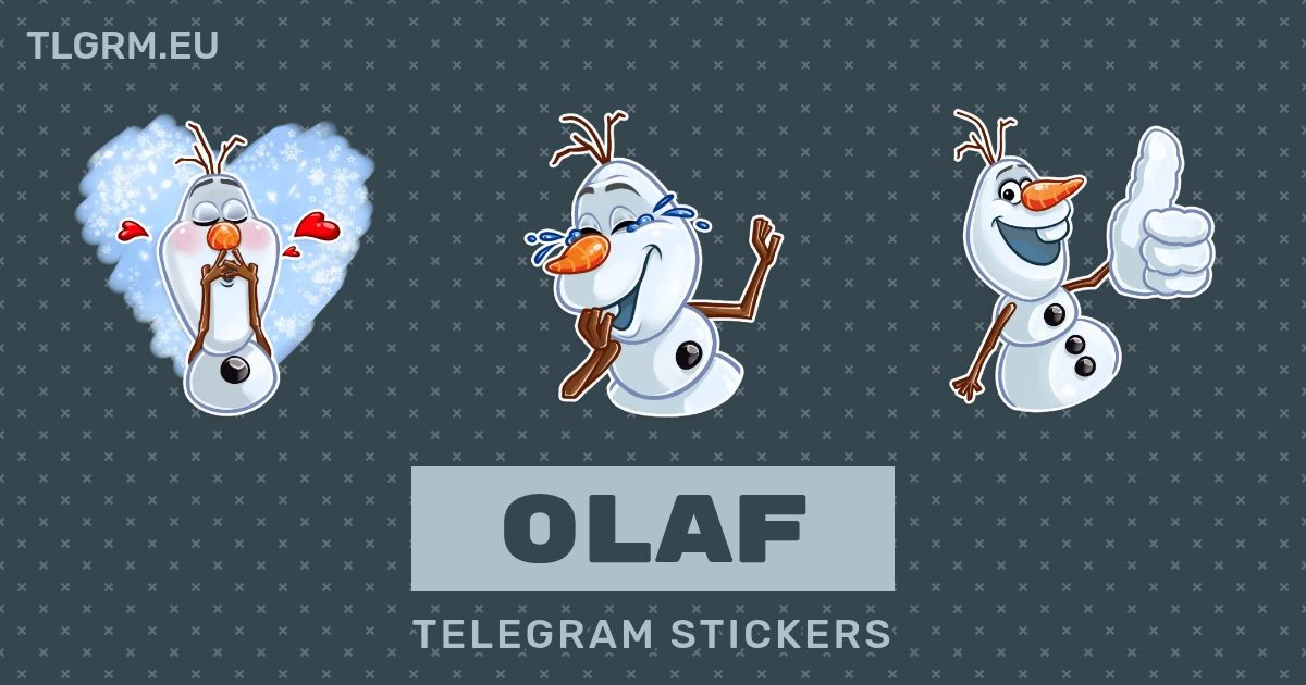 “Olaf” stickers set for Telegram