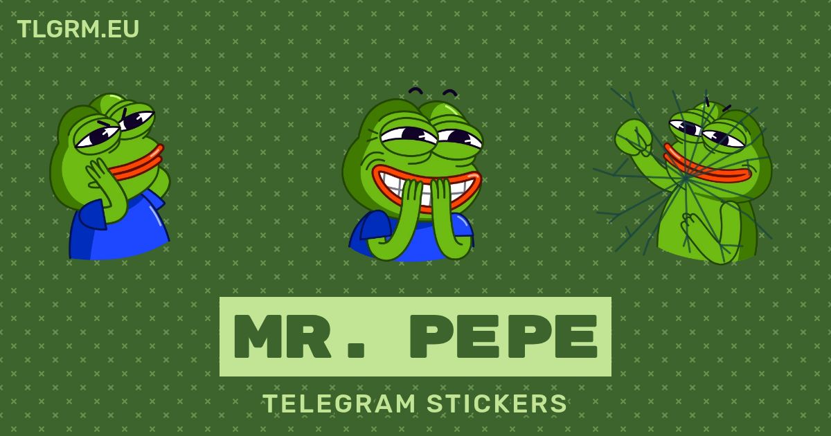 “Mr. Pepe” animated sticker set for Telegram