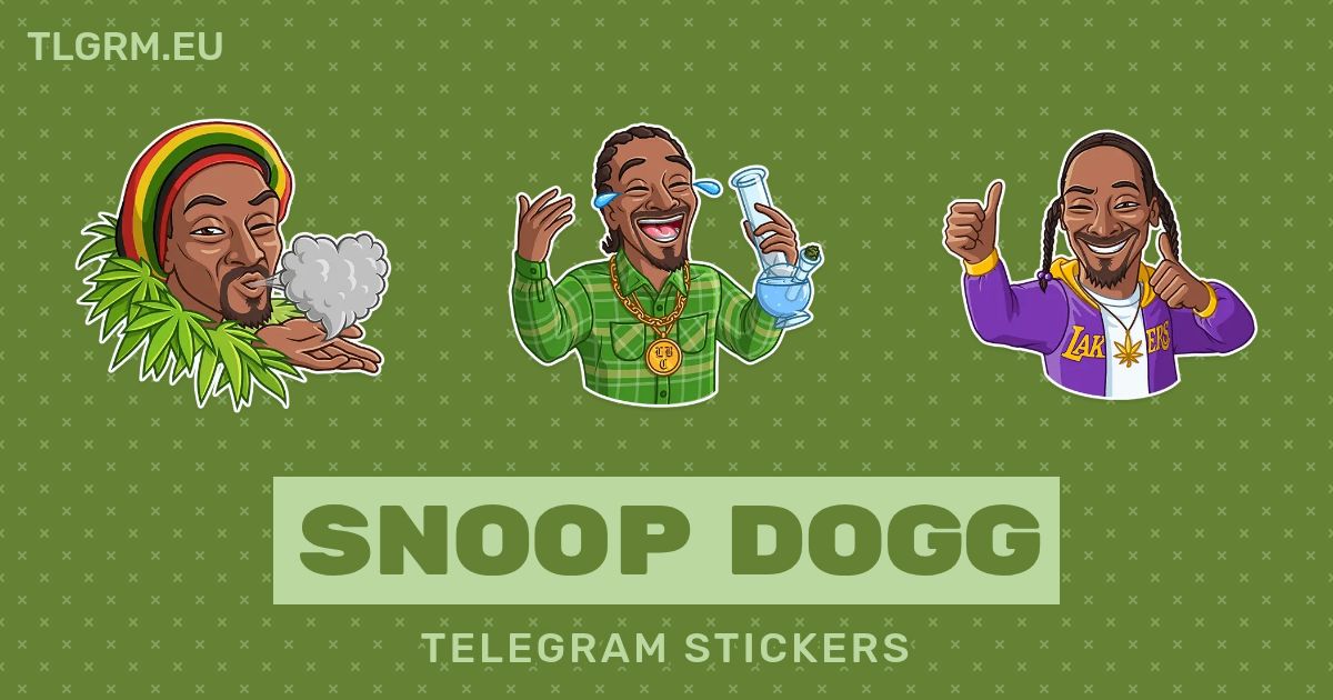 “Snoop Dogg” stickers set for Telegram