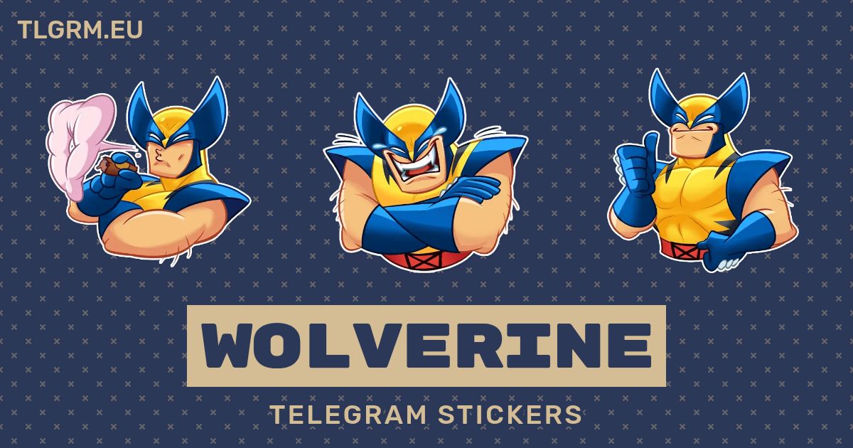 “Wolverine” stickers set for Telegram