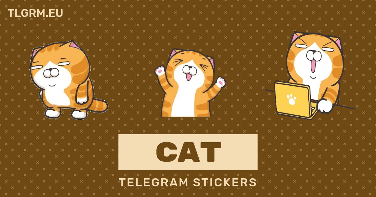 “Cat” animated sticker set for Telegram