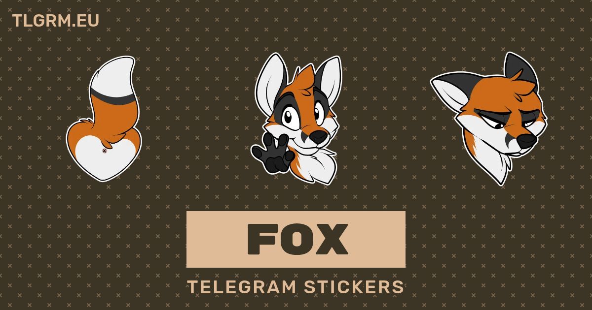 “Fox” stickers set for Telegram