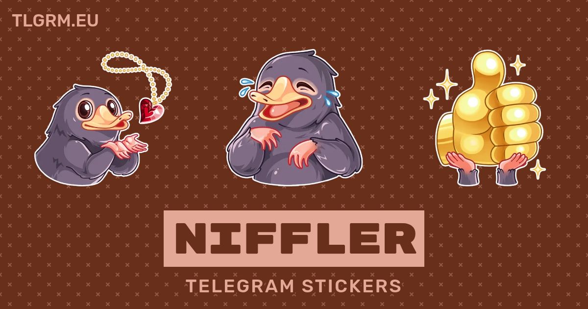 “Niffler” stickers set for Telegram