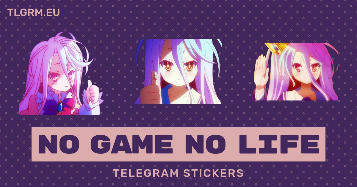 “No Game No Life” stickers set for Telegram