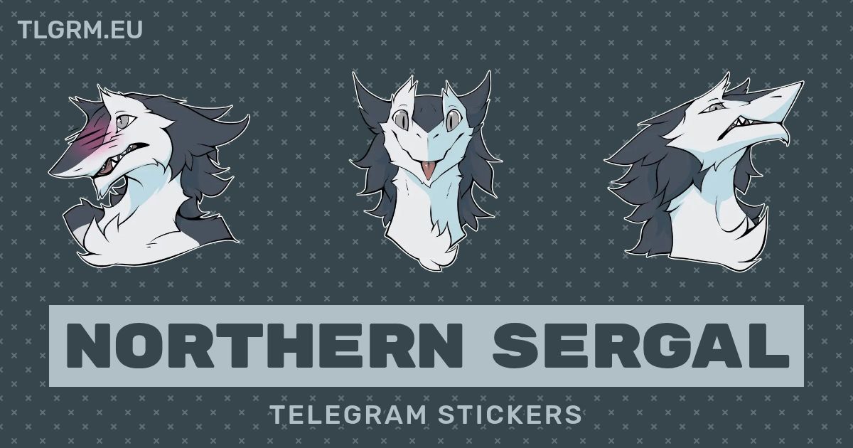 “Northern Sergal” stickers set for Telegram